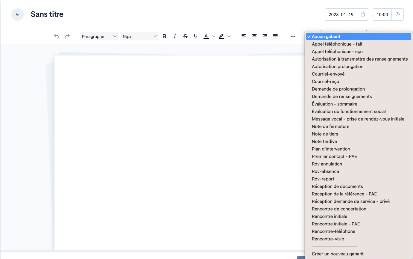 Comment fonctionnent les gabarits?
